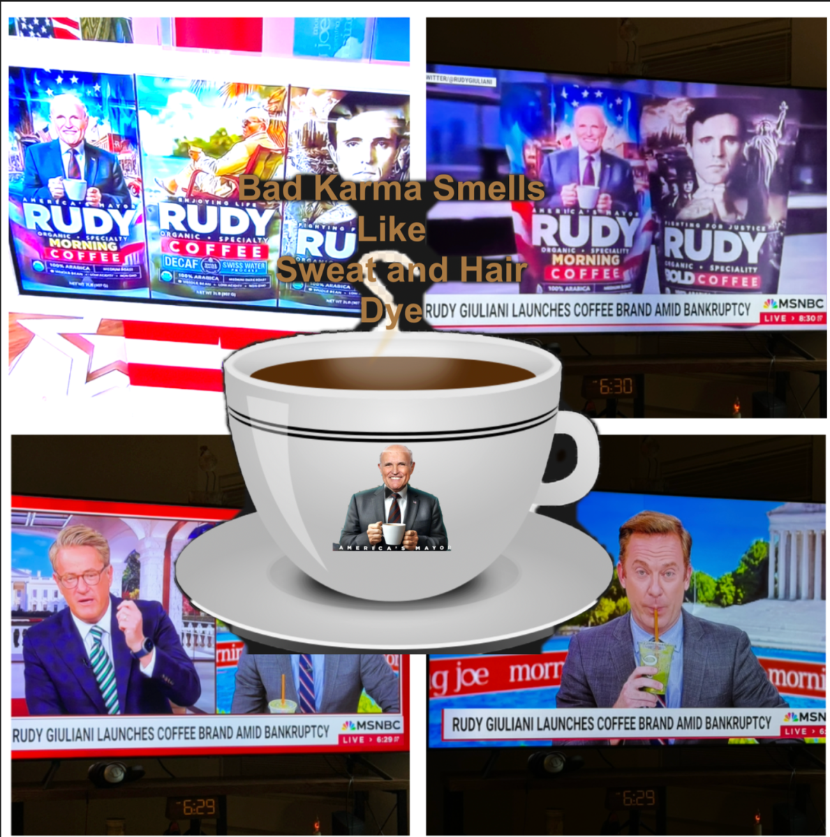 Best line about Rudy launching his own line of coffee is from Joe ...